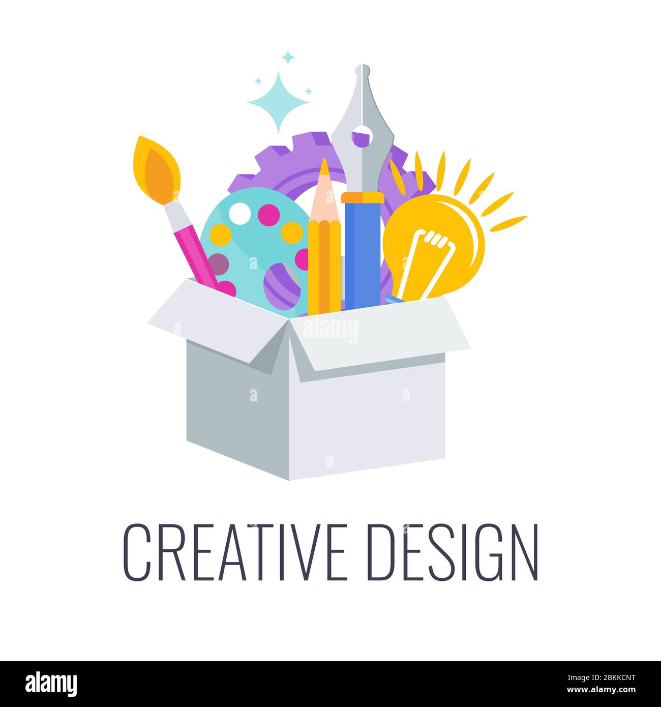 Creative Design Icon Stock Vector Image & Art - Alamy