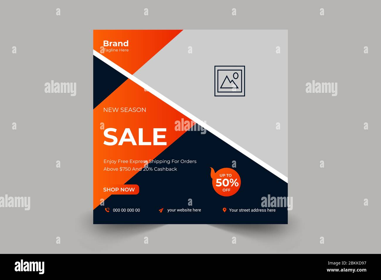Digital business marketing banner and square flyer poster. Super Sale ...