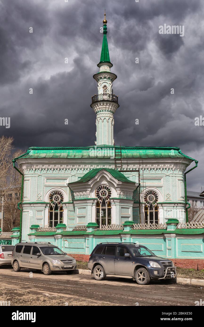 Acem mosque, Azimovskaya mosque, 1890, Kazan, Tatarstan, Russia Stock ...