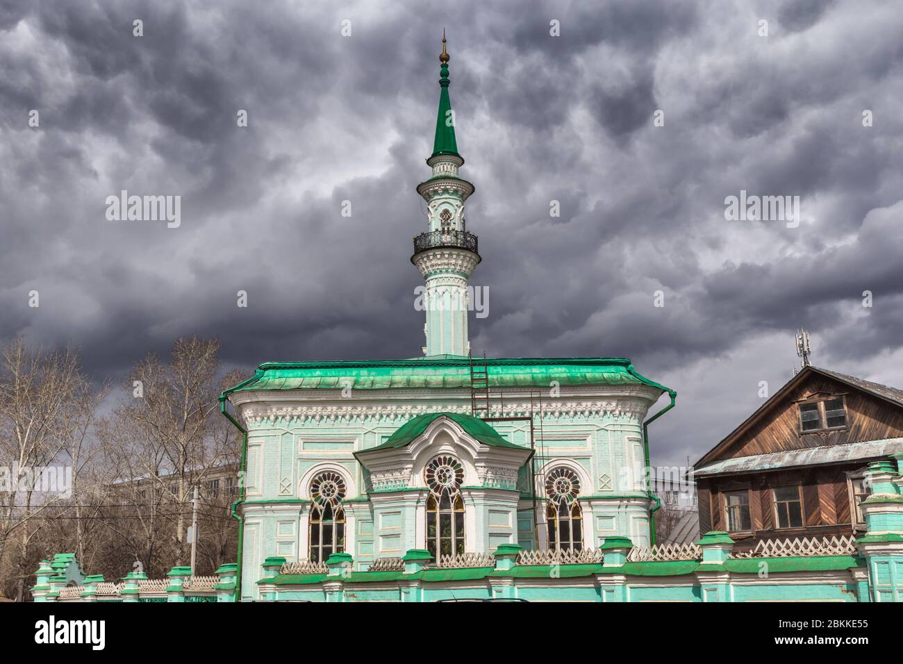 Acem mosque, Azimovskaya mosque, 1890, Kazan, Tatarstan, Russia Stock ...