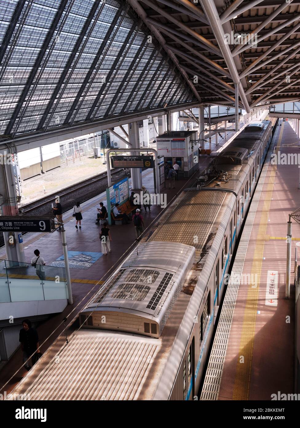 High angle view of Odawara Station Stock Photo - Alamy