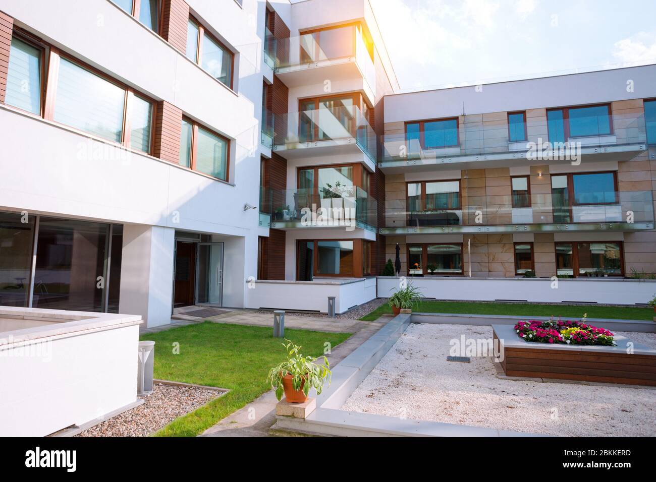 modern new residential building. comfort and coziness Stock Photo - Alamy
