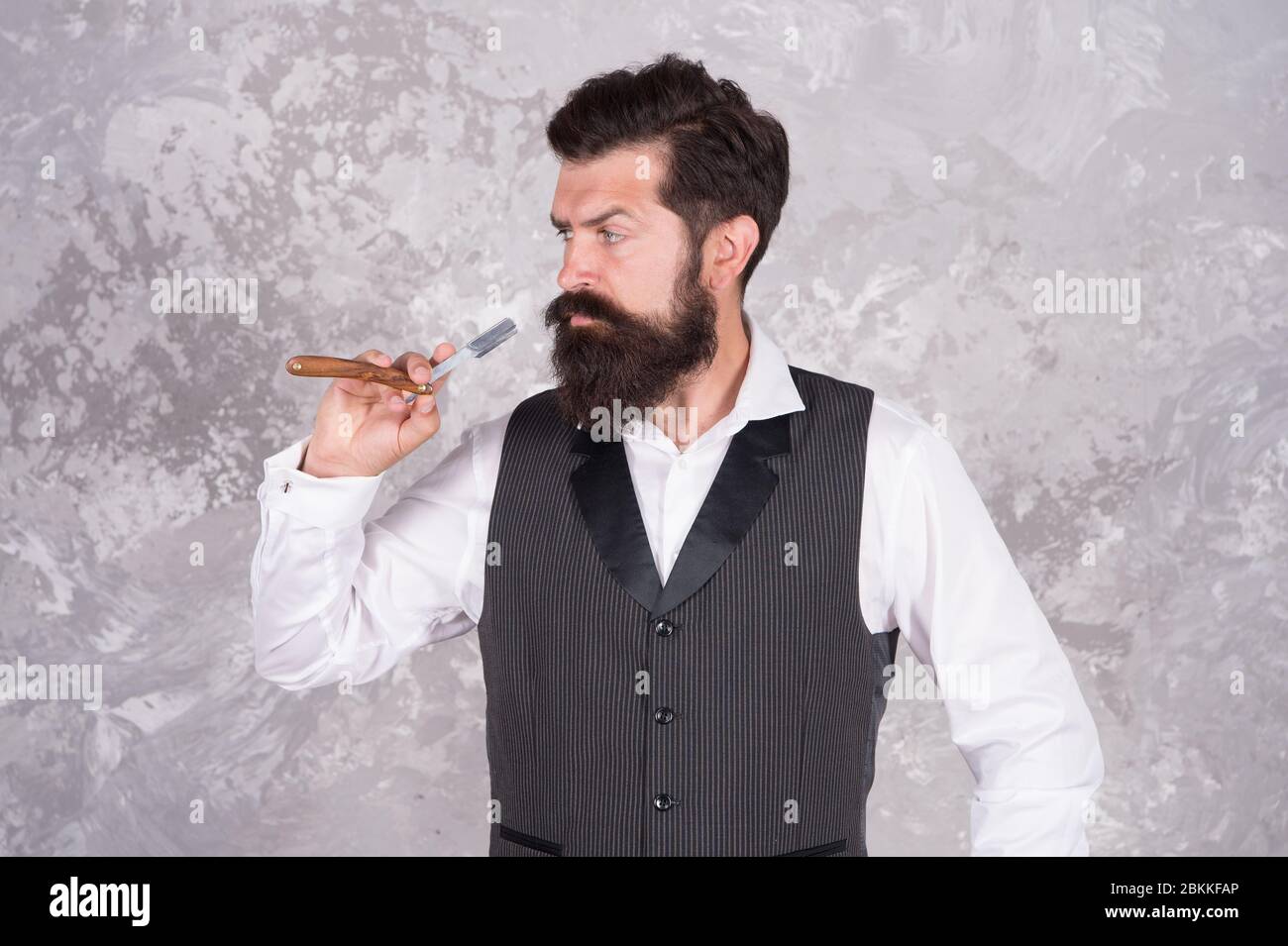 Making hair look magical. man looking elegant. Specialized in classic ...