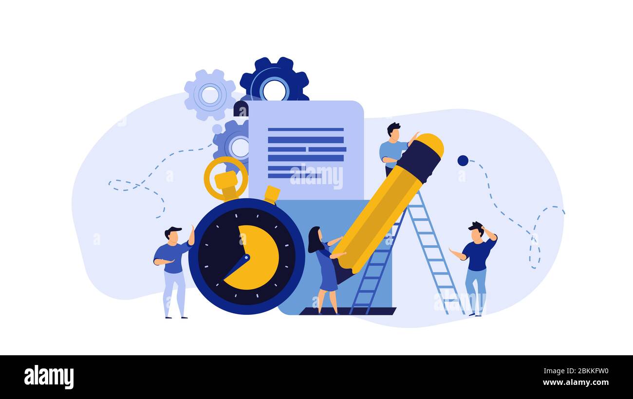 Business student plan work full time vector entrepreneurship service ...