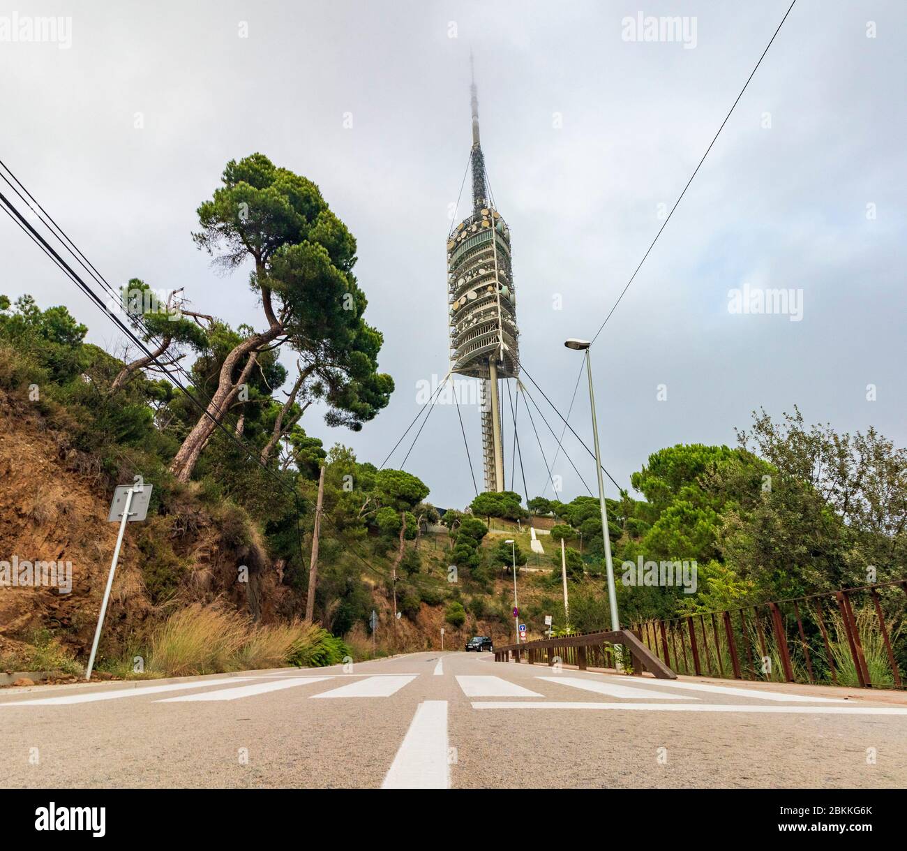 The Collserola Tower in Barcelona is an antenna visible from all over ...
