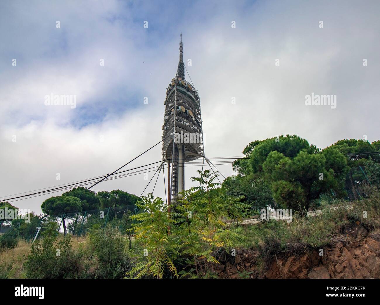 The Collserola Tower in Barcelona is an antenna visible from all over ...