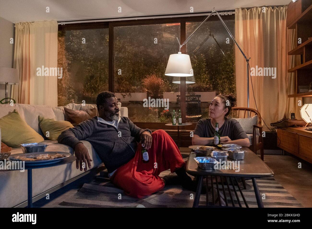 KILLING EVE, from left: from left: Danny Sapani, Sandra Oh, Still Got ...