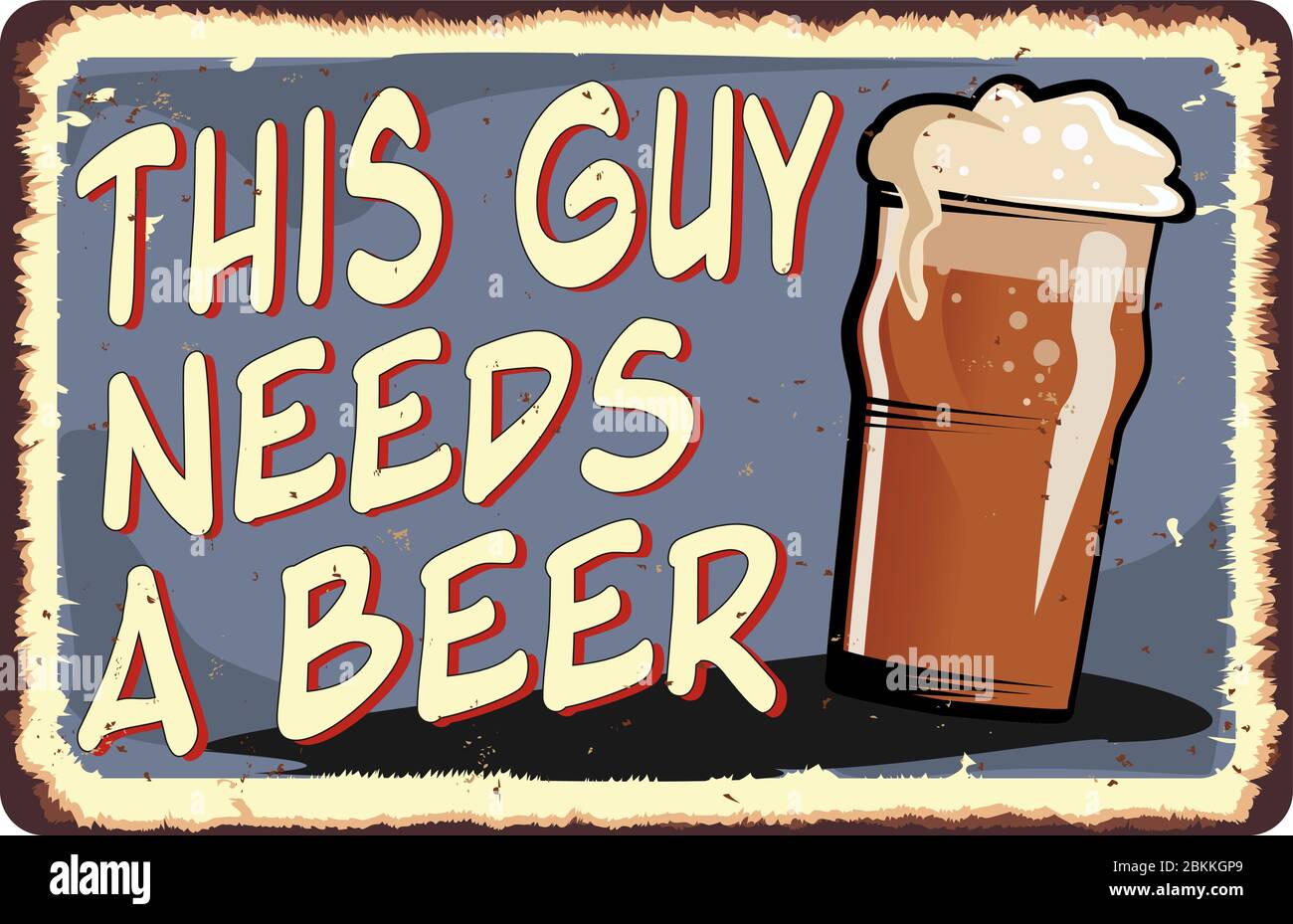 Sign for a brew pub Stock Vector Images - Alamy