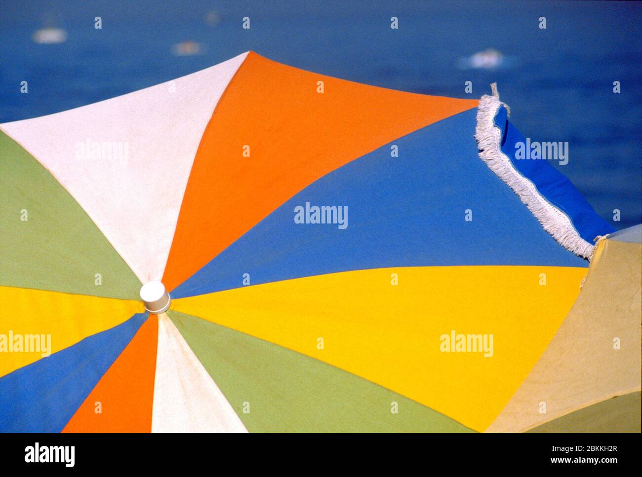 Colorful beach umbrellas Stock Photo - Alamy