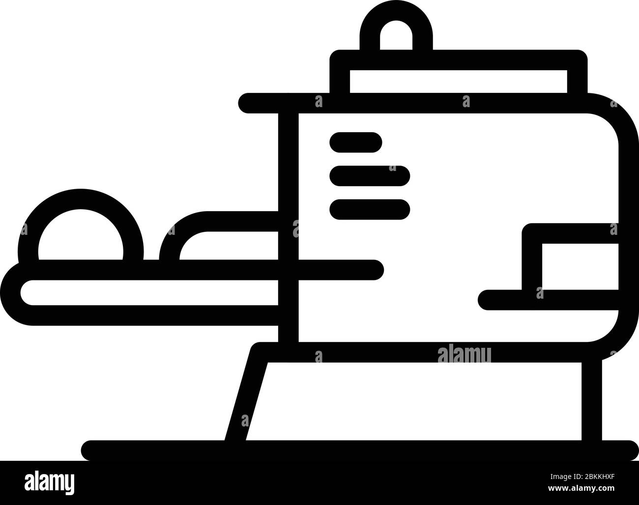 Medical scan device icon, outline style Stock Vector Image & Art - Alamy