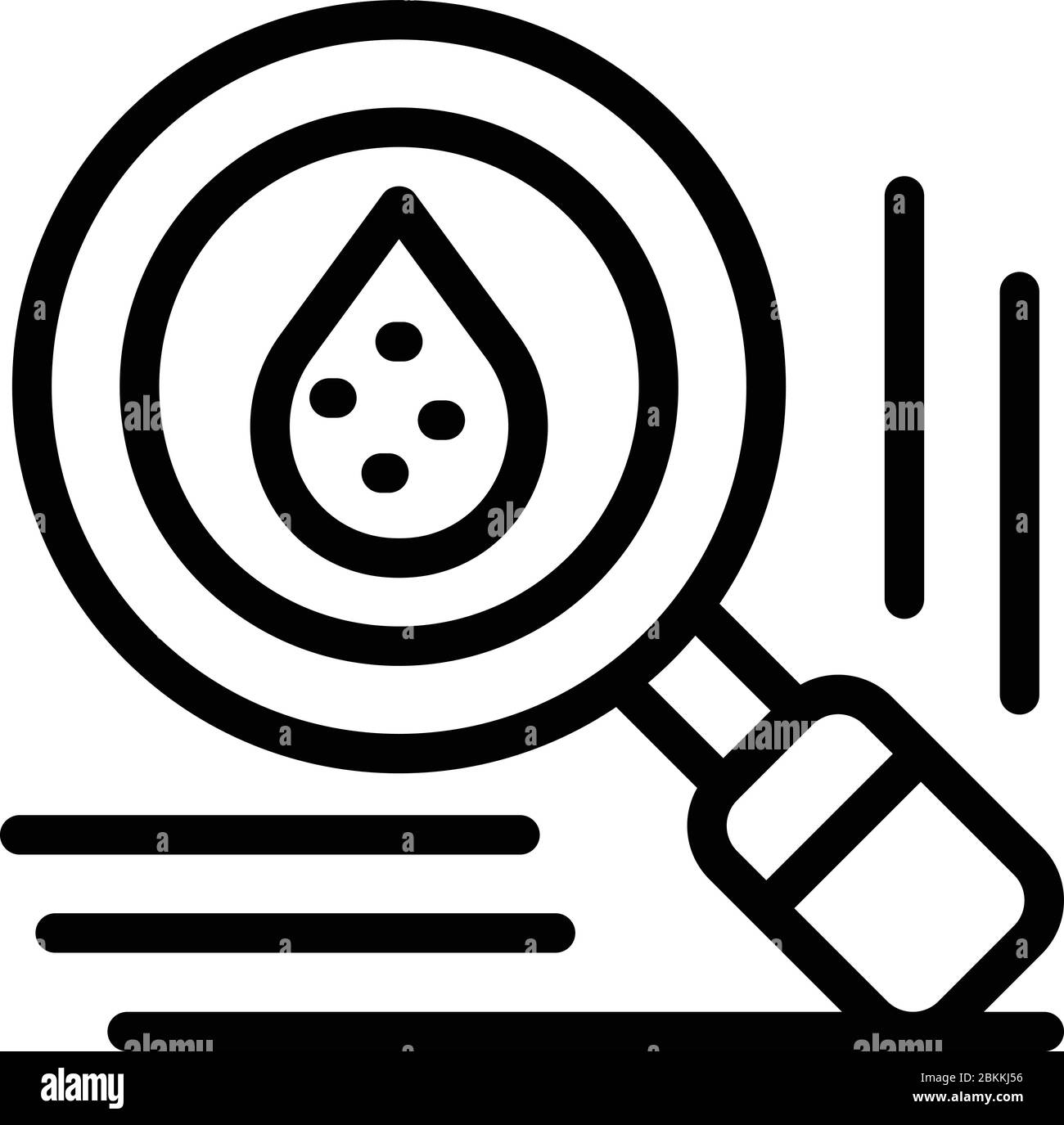 Blood testing icon, outline style Stock Vector Image & Art - Alamy