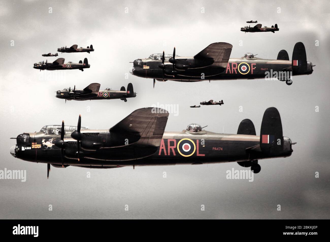 Avro lancaster heavy bombers hi-res stock photography and images - Alamy