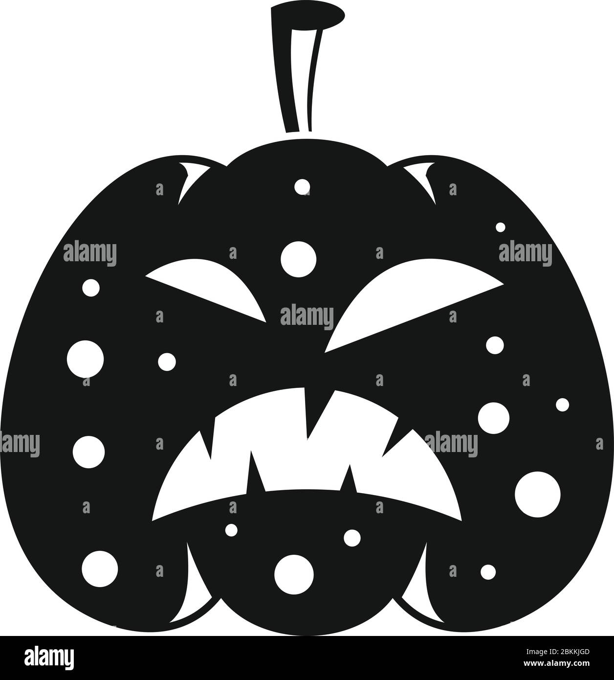 Pumpkin icon. Simple illustration of pumpkin vector icon for web design ...