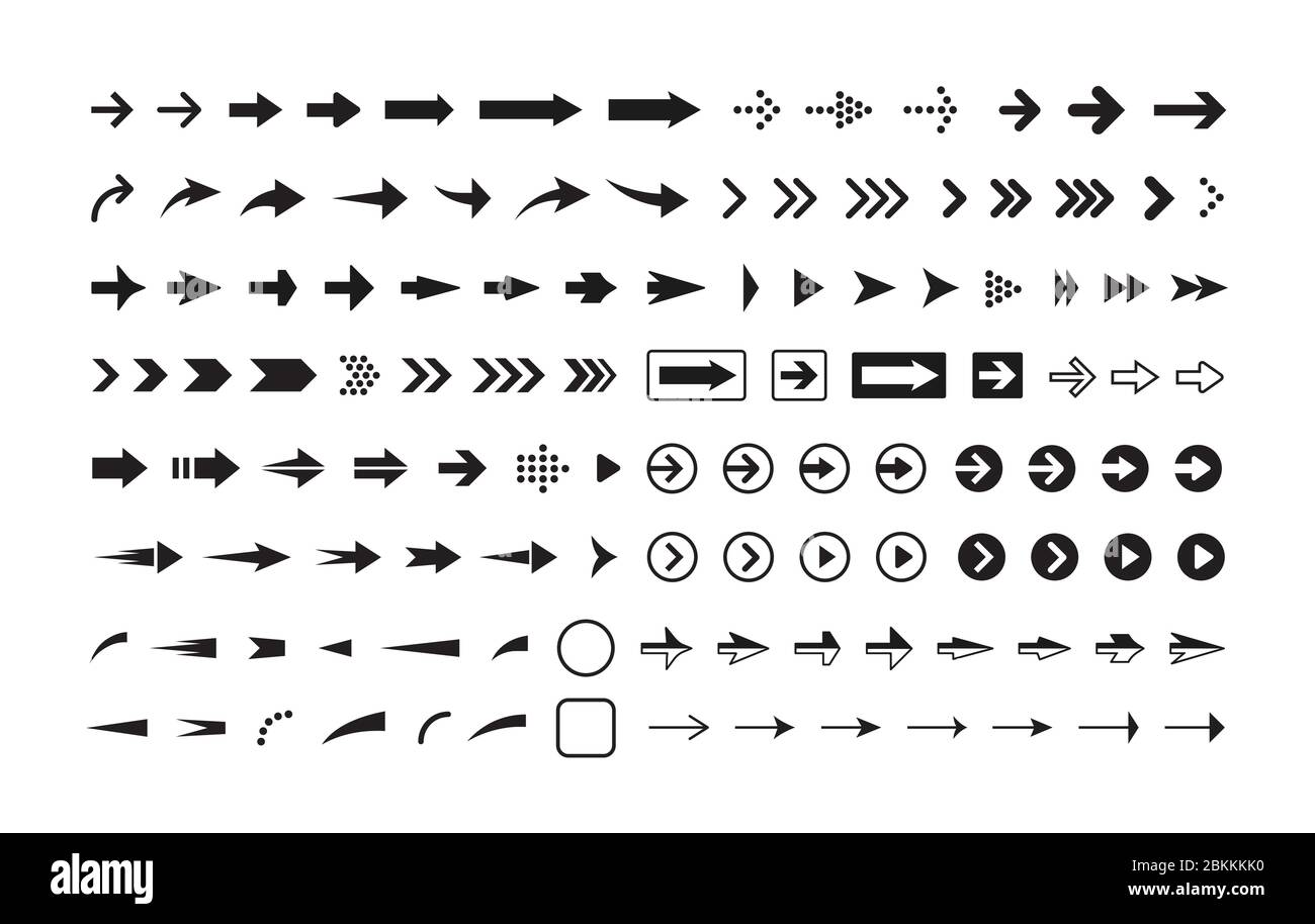 White arrows left right circle hi-res stock photography and images - Alamy
