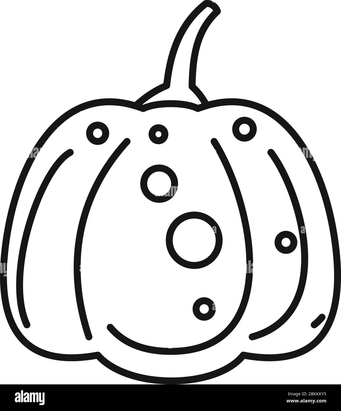 Magic pumpkin icon. Outline magic pumpkin vector icon for web design ...