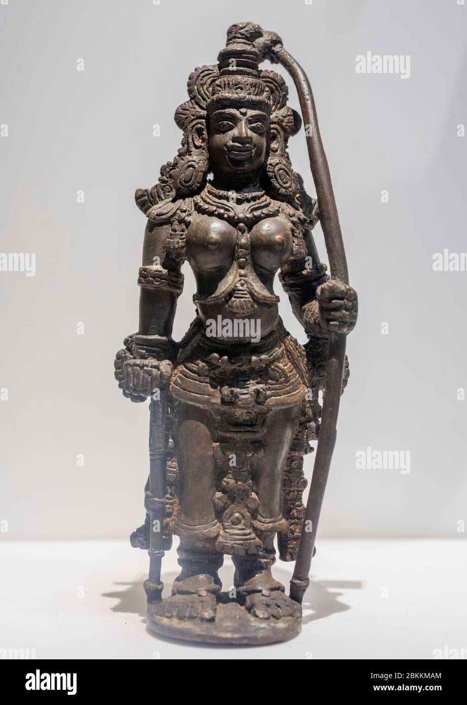 Durga, bronze, 17th century sculpture, Museum, Delhi, India Stock Photo ...