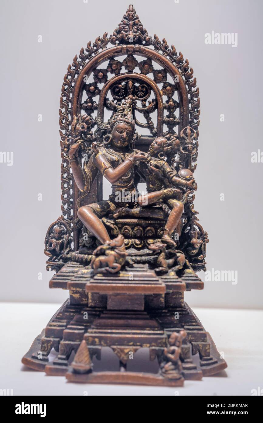 Uma Maheshvara, Shiva and Parvati, bronze, 11th century sculpture ...