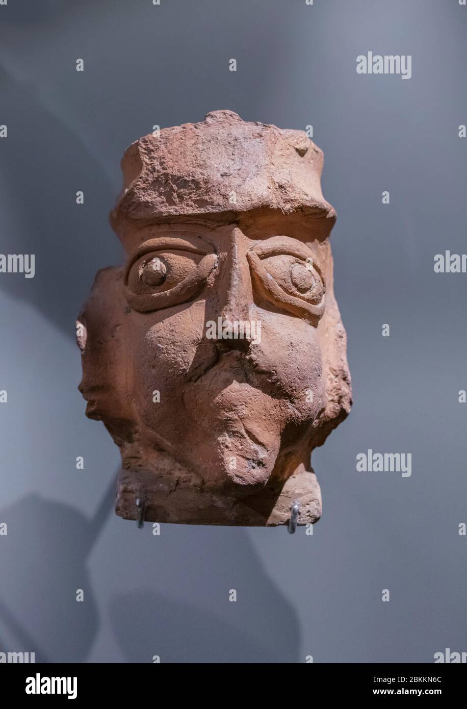 Ancient head sculpture, Bihar Museum, Patna, Bihar, India Stock Photo ...