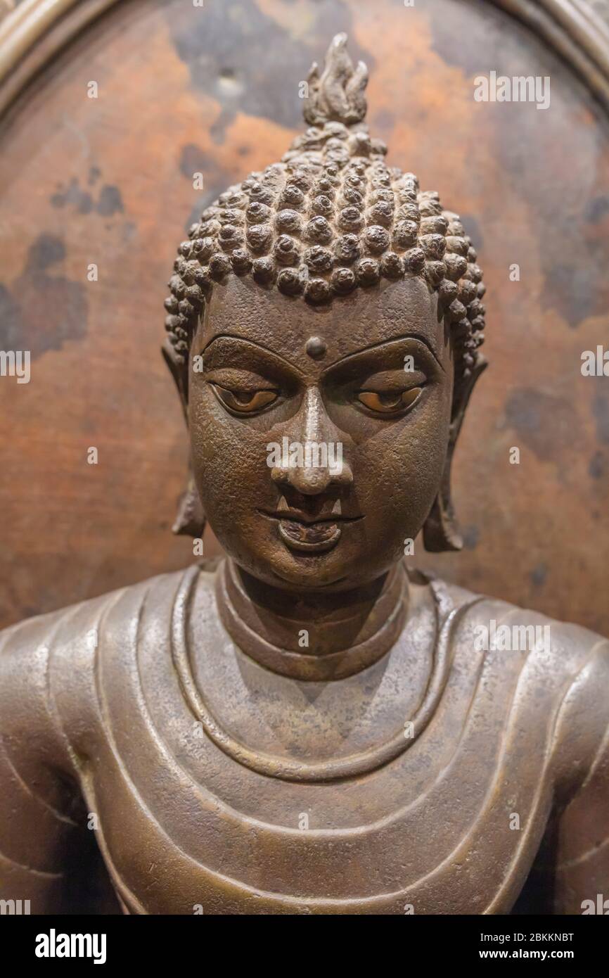 Buddha medieval sculpture, Bihar Museum, Patna, Bihar, India Stock ...