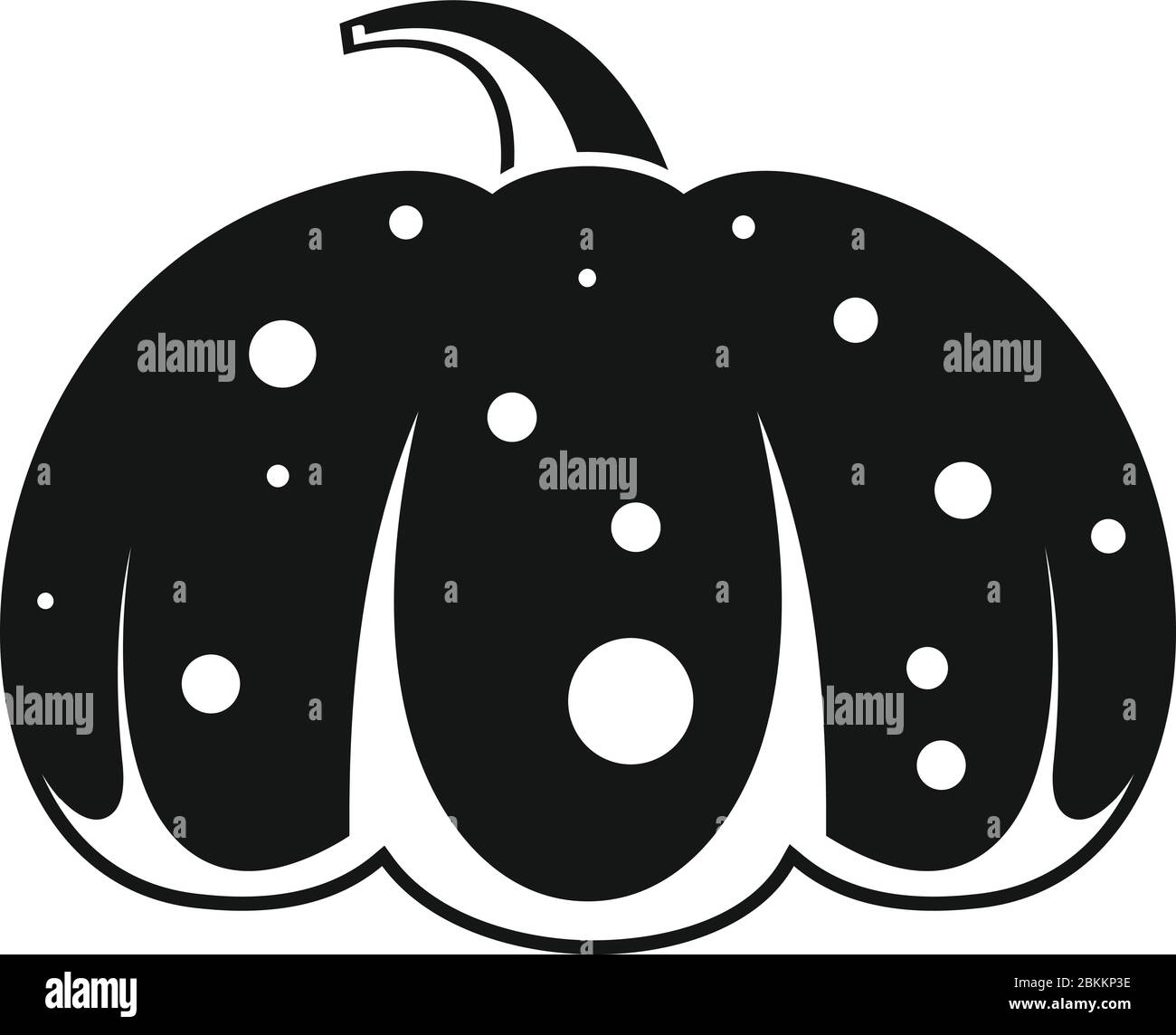 Fall pumpkin icon. Simple illustration of fall pumpkin vector icon for ...