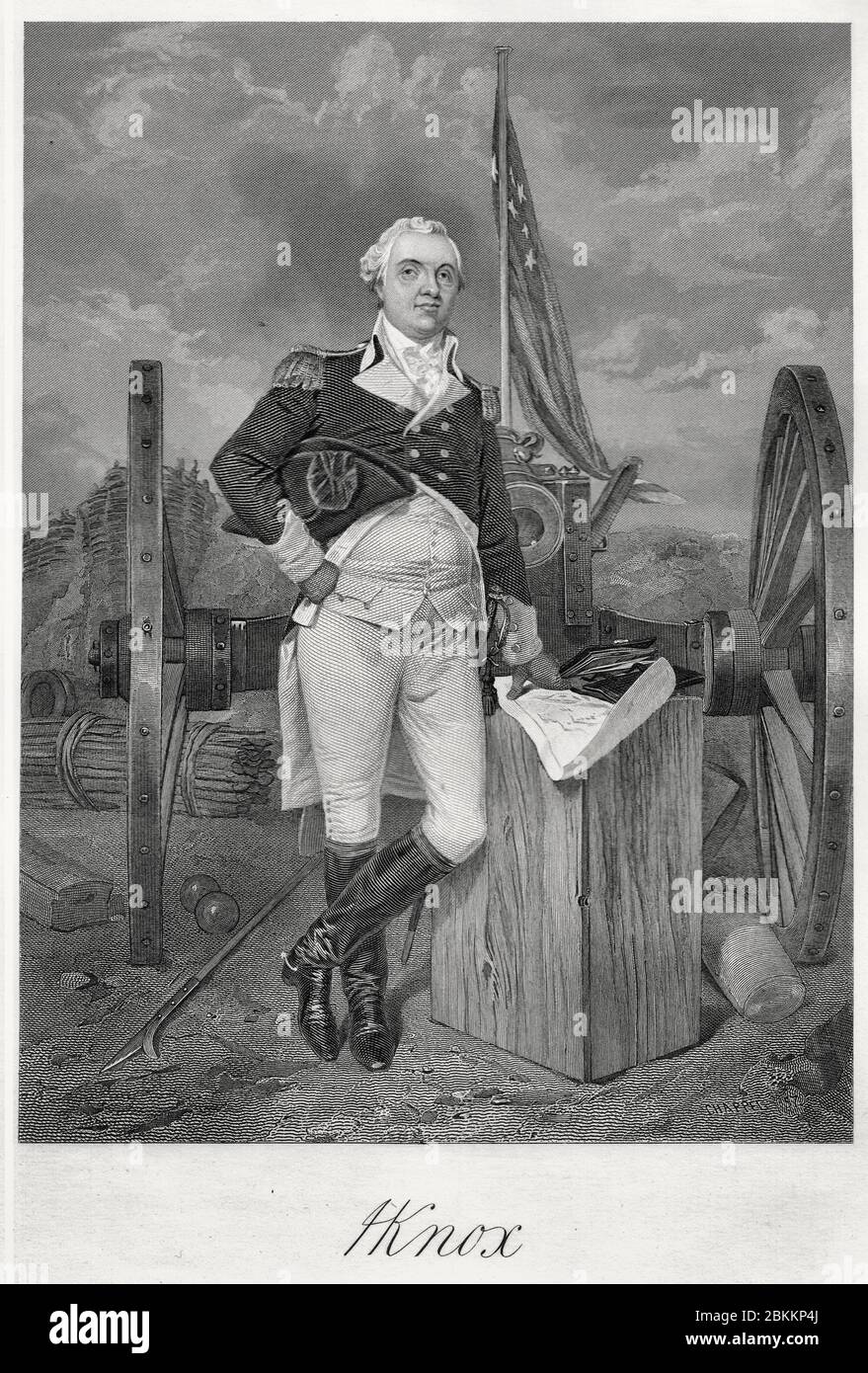 Portrait of General Henry Knox (Steel engraving with signature) - 1862 ...