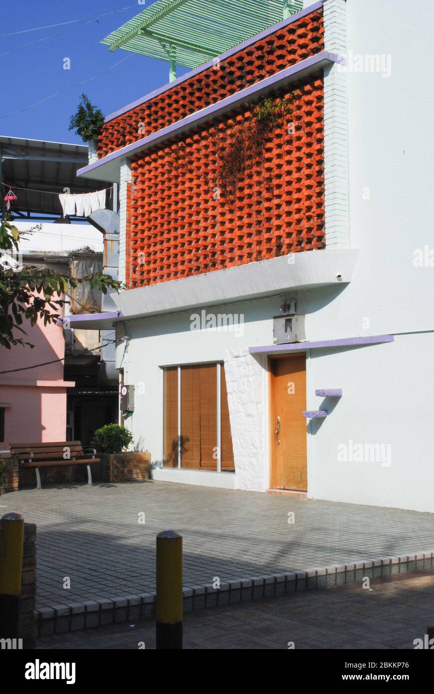 Beachfront House in Shek O Village Road, Shek O, Hong Kong Stock Photo ...