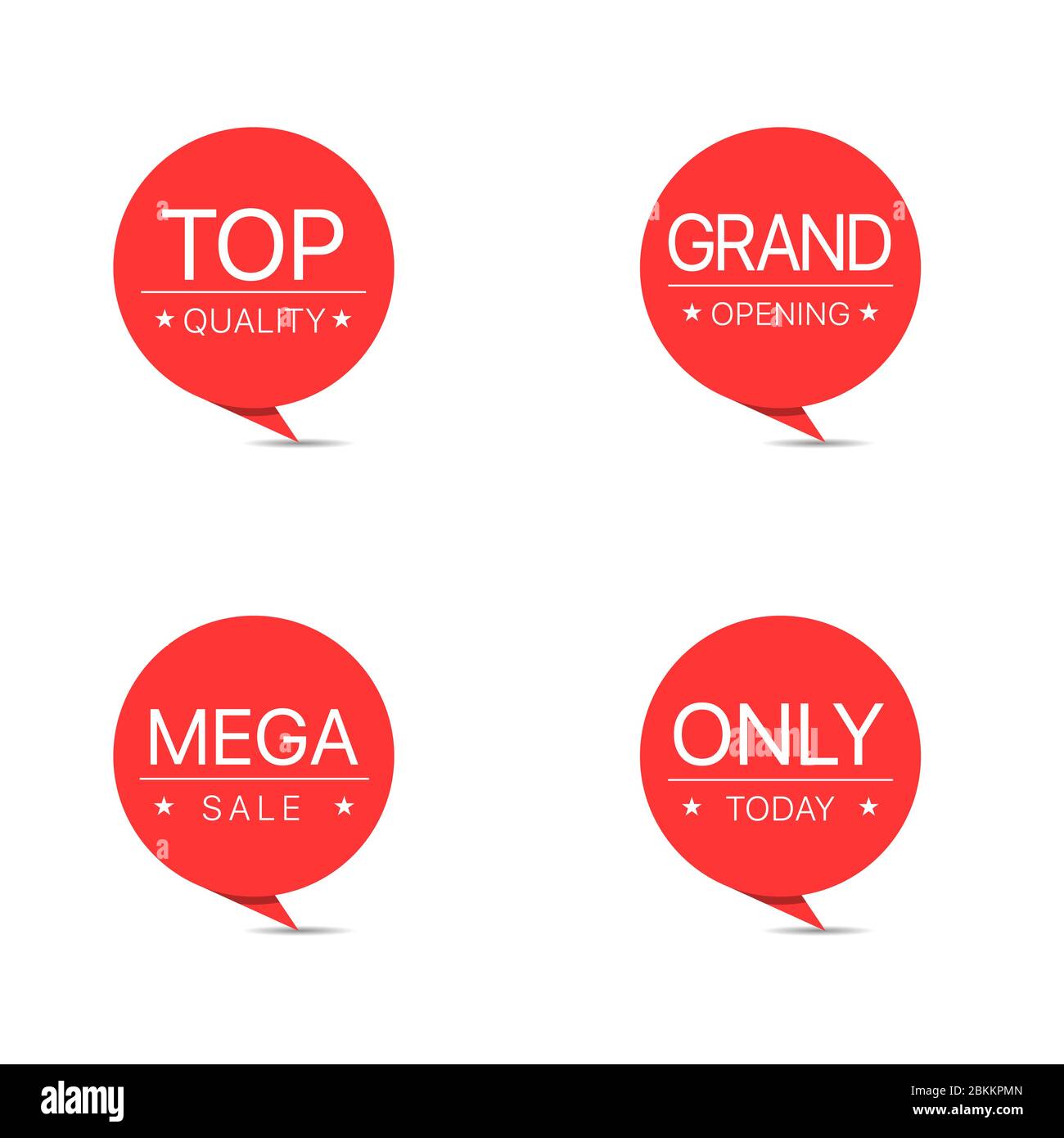 Red label icon set Stock Vector Image & Art - Alamy