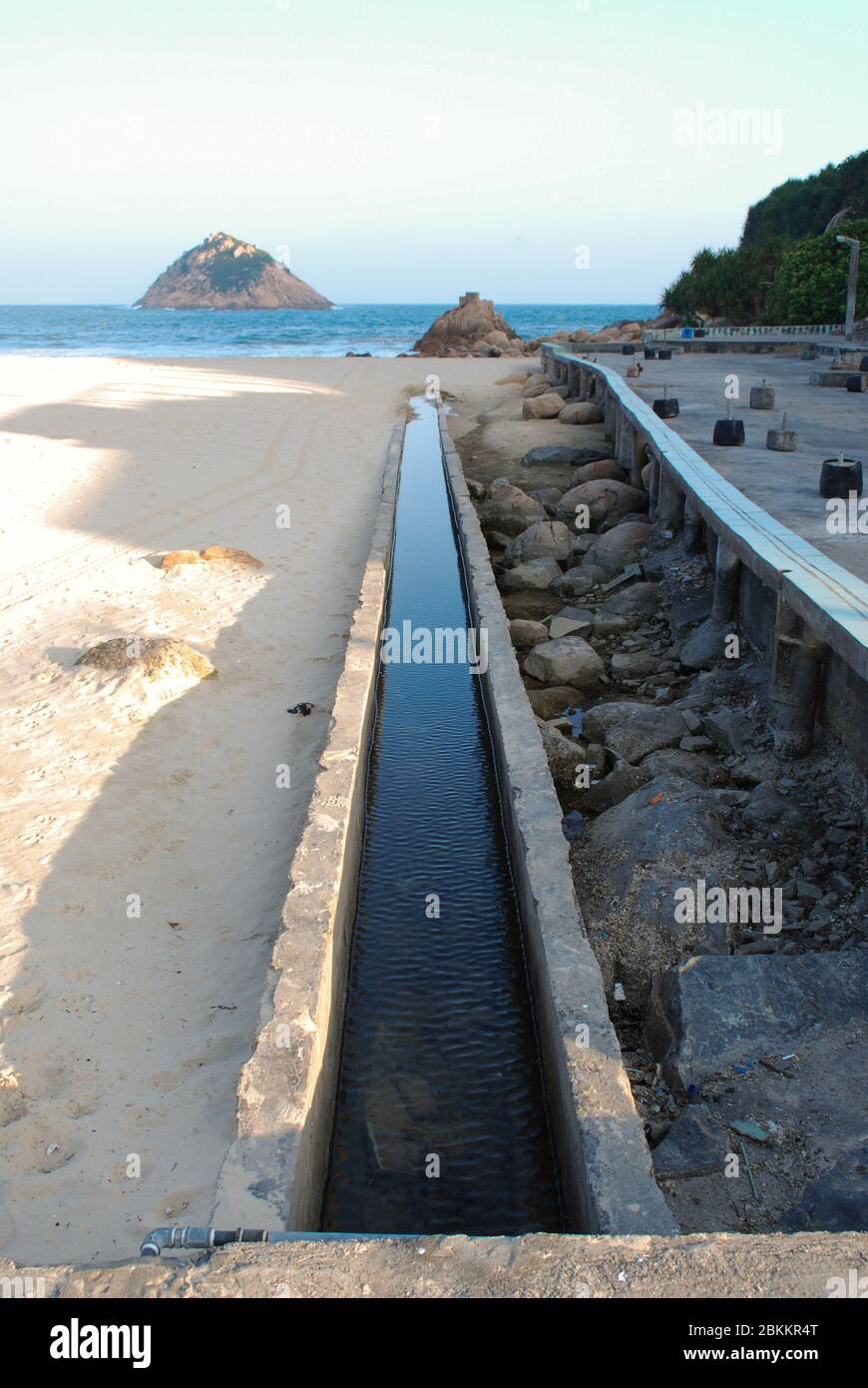 Concrete Gully Water Channel Shek O Village Road, Shek O, Hong Kong ...