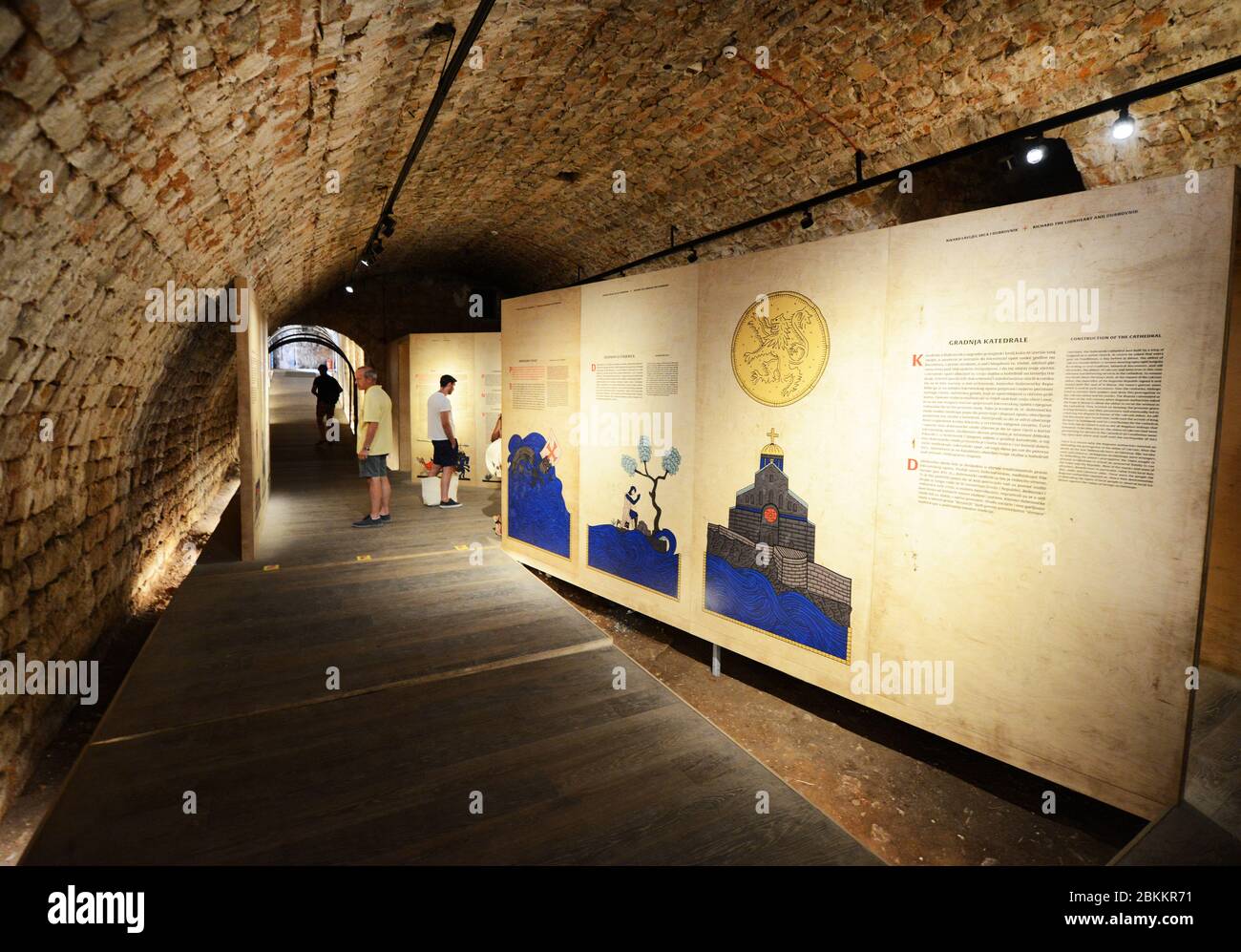 The museum in the Benedictine Monastery on Lokrum island in Dubrovnik ...