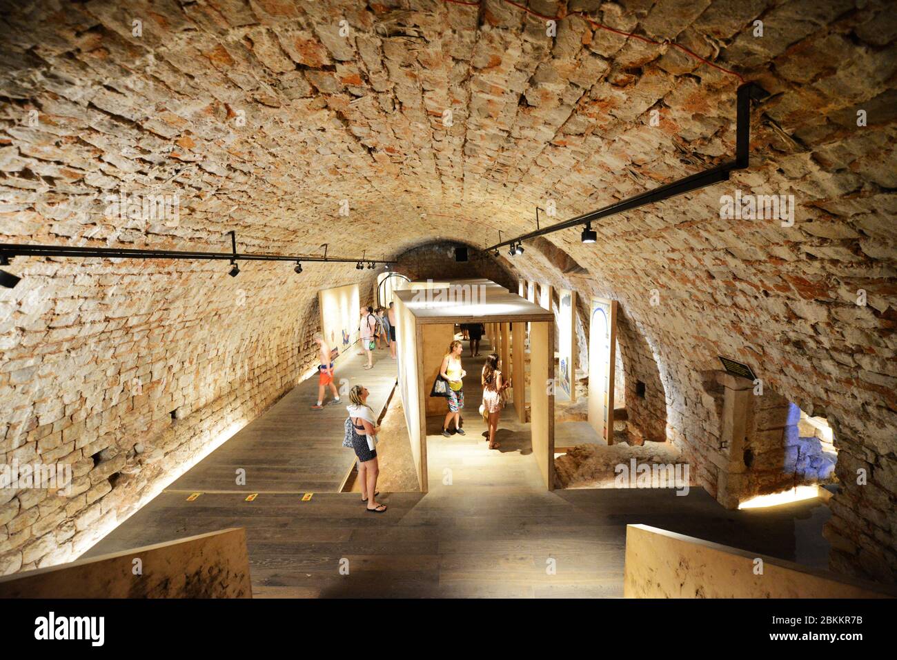 The museum in the Benedictine Monastery on Lokrum island in Dubrovnik ...
