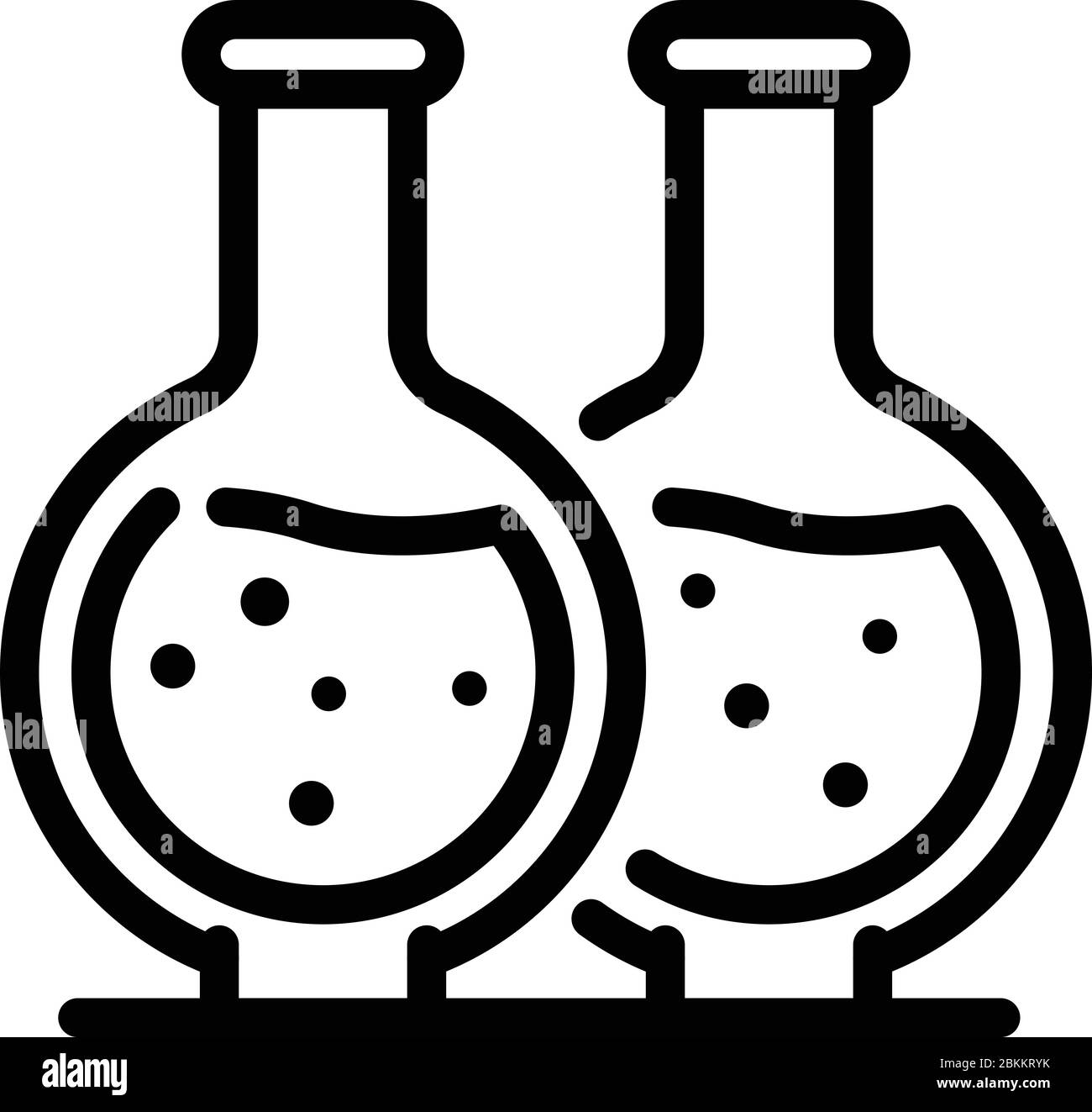 Flasks with liquid icon, outline style Stock Vector Image & Art - Alamy