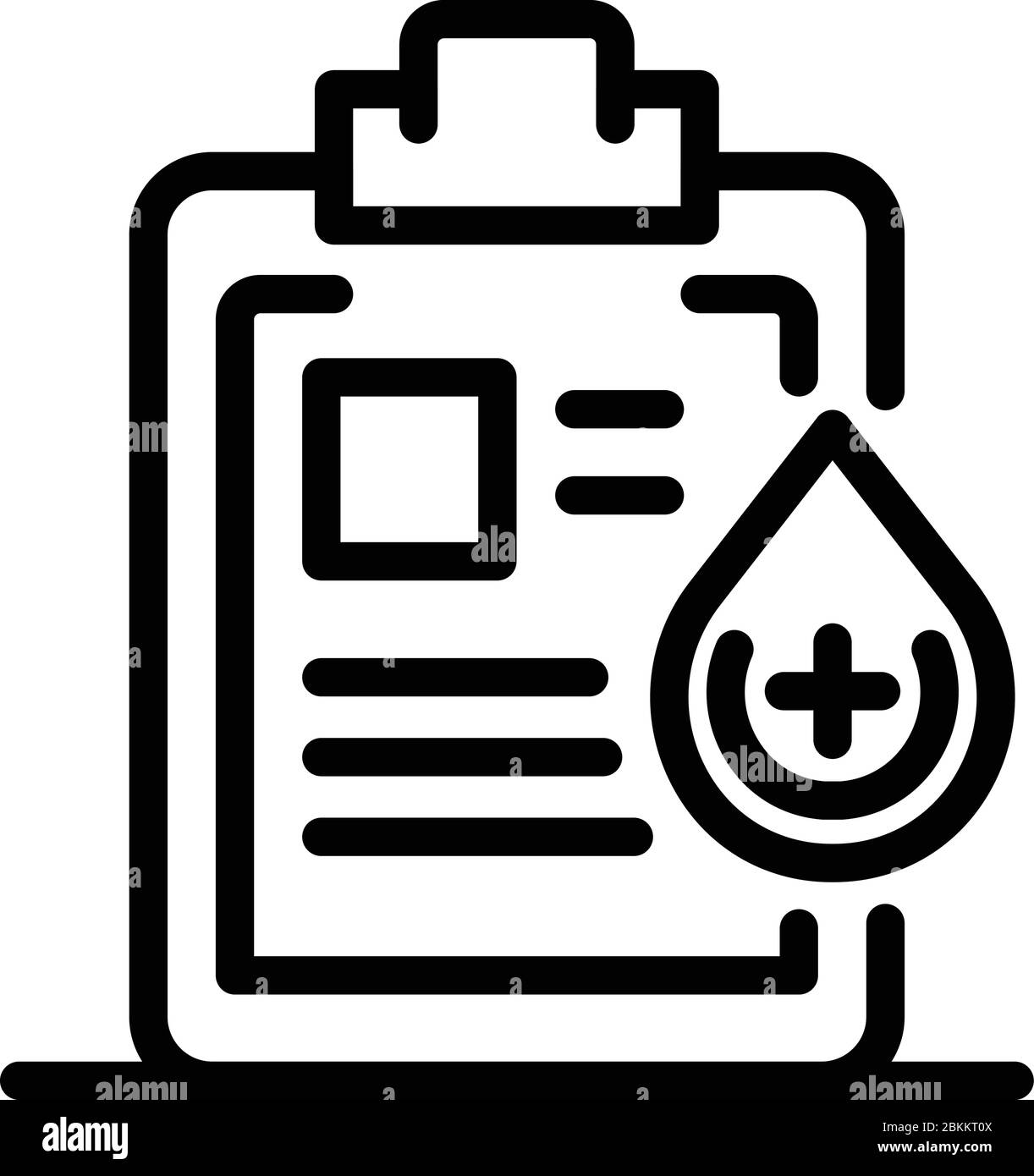 Medical diagnostic list icon, outline style Stock Vector Image & Art ...