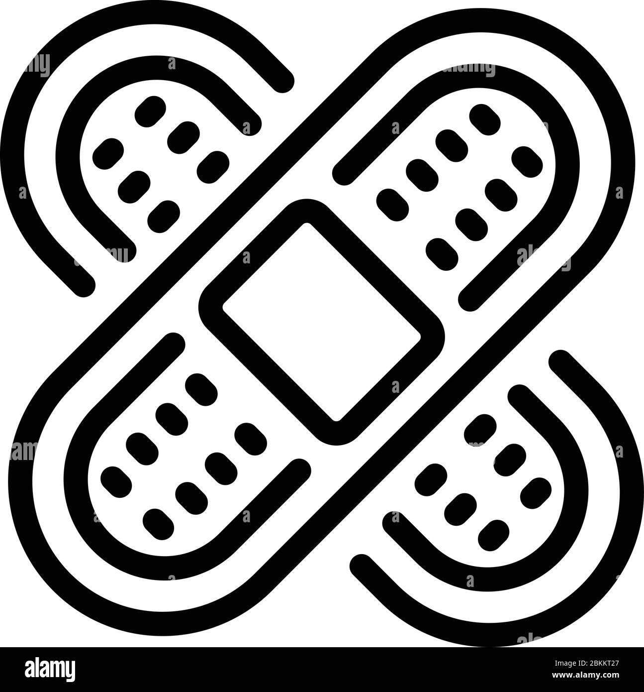Medical patch icon, outline style Stock Vector Image & Art - Alamy