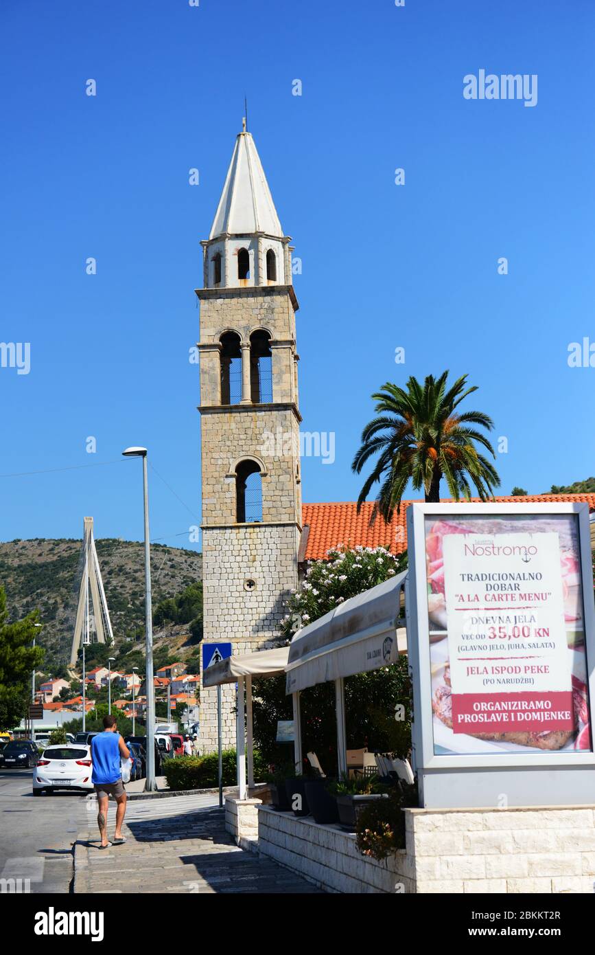The Marija Magdalena catholic church on Obala Ivana Pavla II near the ...