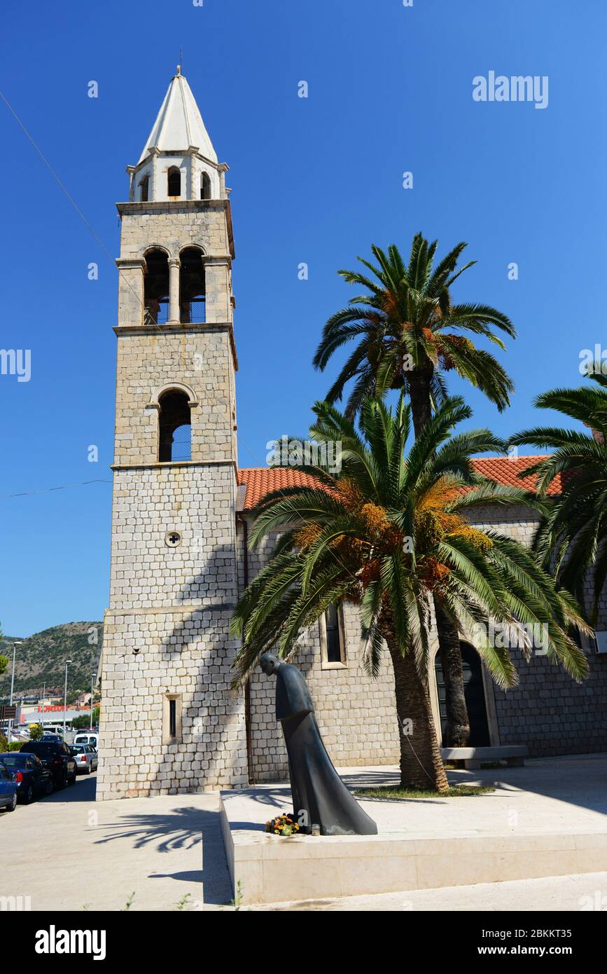 The Marija Magdalena catholic church on Obala Ivana Pavla II near the ...