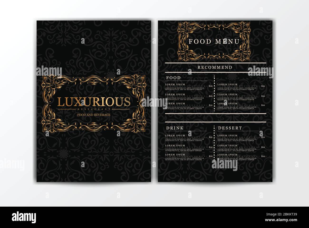 Elegant Restaurant Menu Templates 65+ Best Food & Drink Menu Templates
