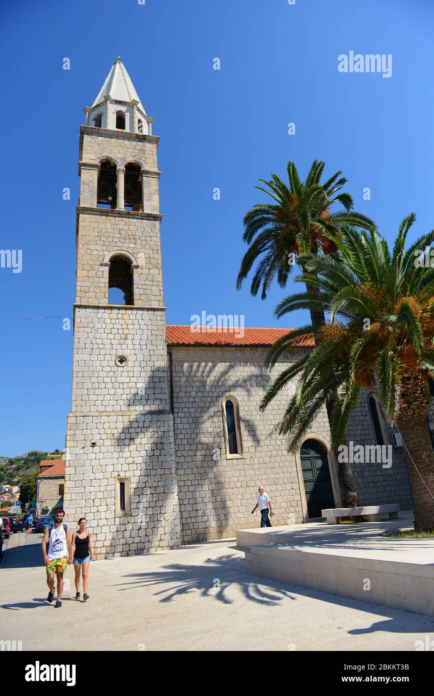 The Marija Magdalena catholic church on Obala Ivana Pavla II near the ...