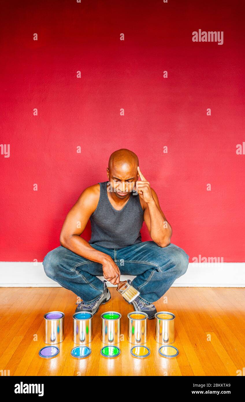 Choices. Choosing the right colors. Decisions Stock Photo - Alamy