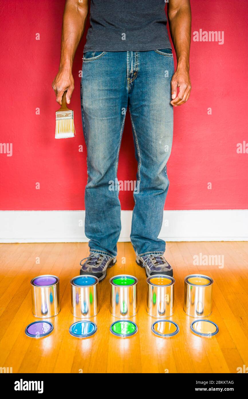 Choices. Choosing the right colors. Decisions Stock Photo - Alamy