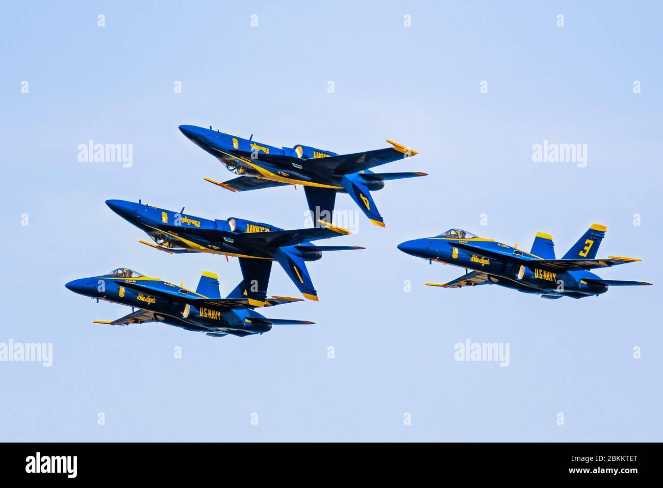 Oct 12, 2019 San Francisco / CA / USA - The Blue Angels flying in ...