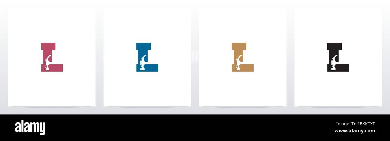 Wood logo with letter l hi-res stock photography and images - Alamy