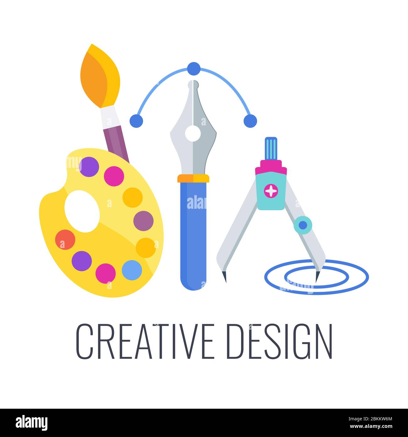 Creative Design Icon Stock Vector Image & Art - Alamy