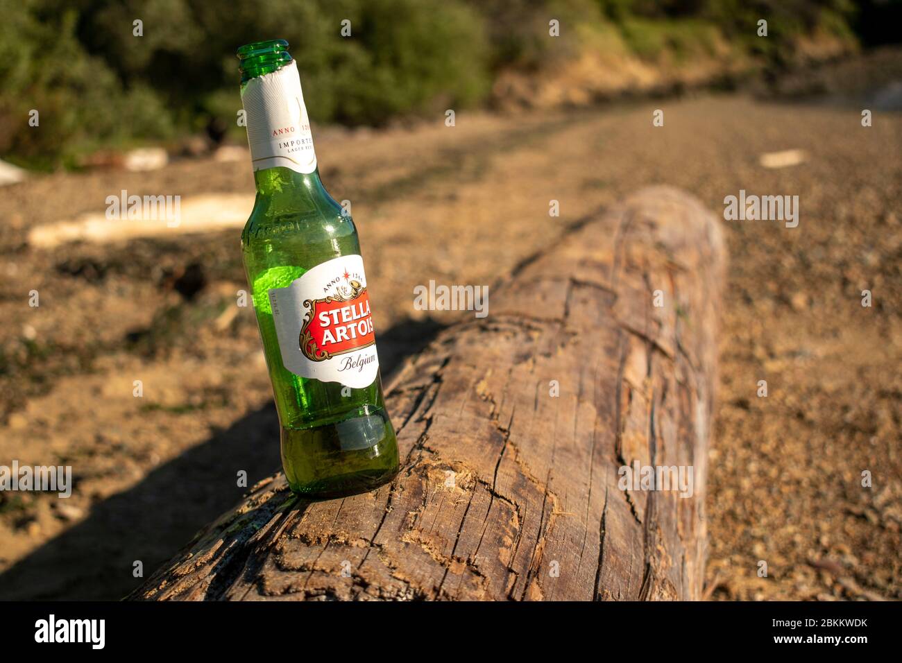 Empty beer bottle stella artois hi-res stock photography and images - Alamy