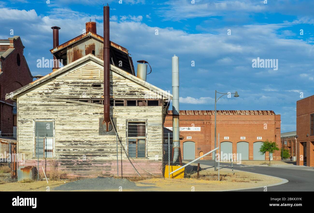 Timber building at Midland Railway Workshops Midland Perth Western ...