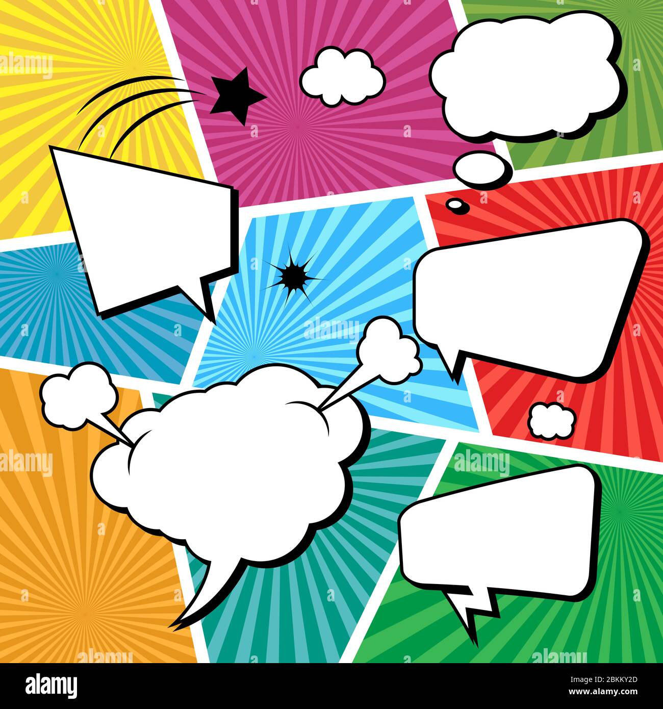 Comic Book Design Element Vector Illustration Stock Vector Image & Art ...