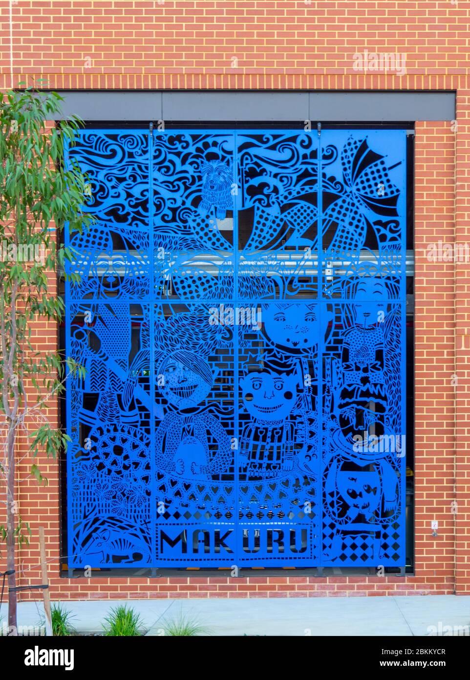 Noongar Six Seasons Makuru by artist Paula Hart depicted on decorative ...