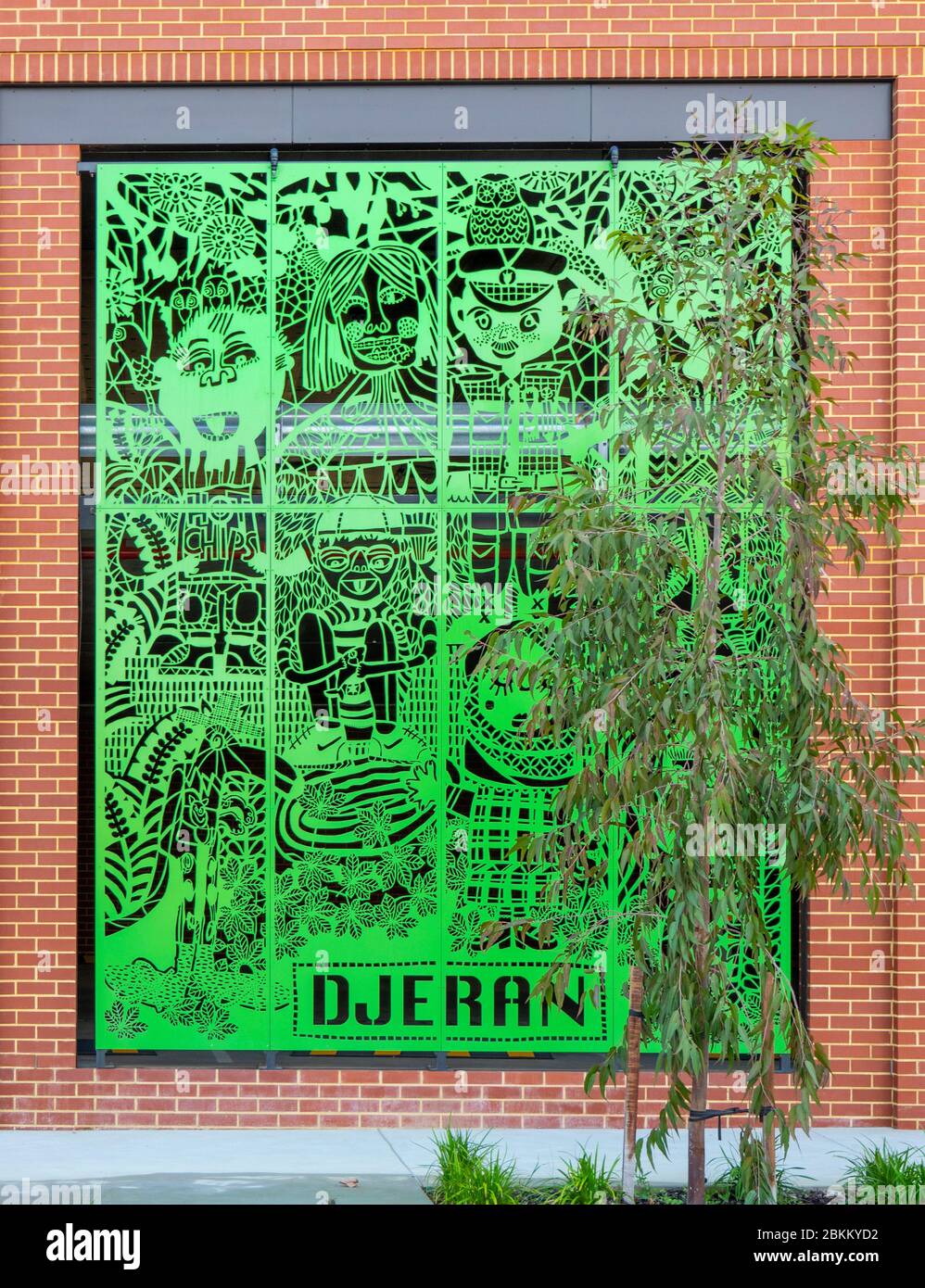 Noongar Six Seasons Djeran by artist Paula Hart depicted on decorative ...