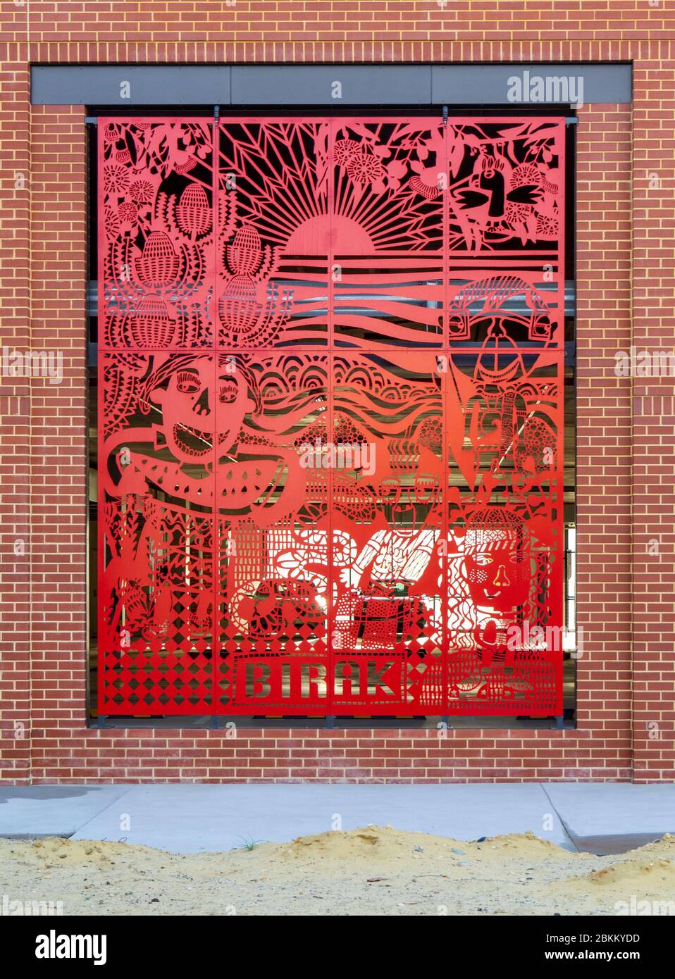 Noongar Six Seasons Birak by artist Paula Hart depicted on decorative ...