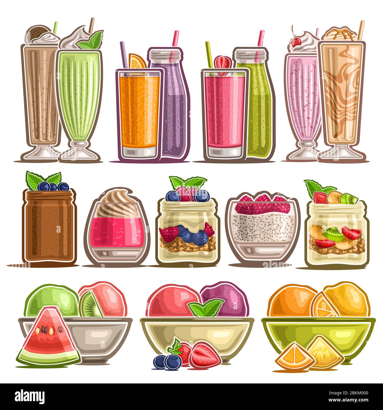 Smoothie cut out Stock Vector Images - Alamy