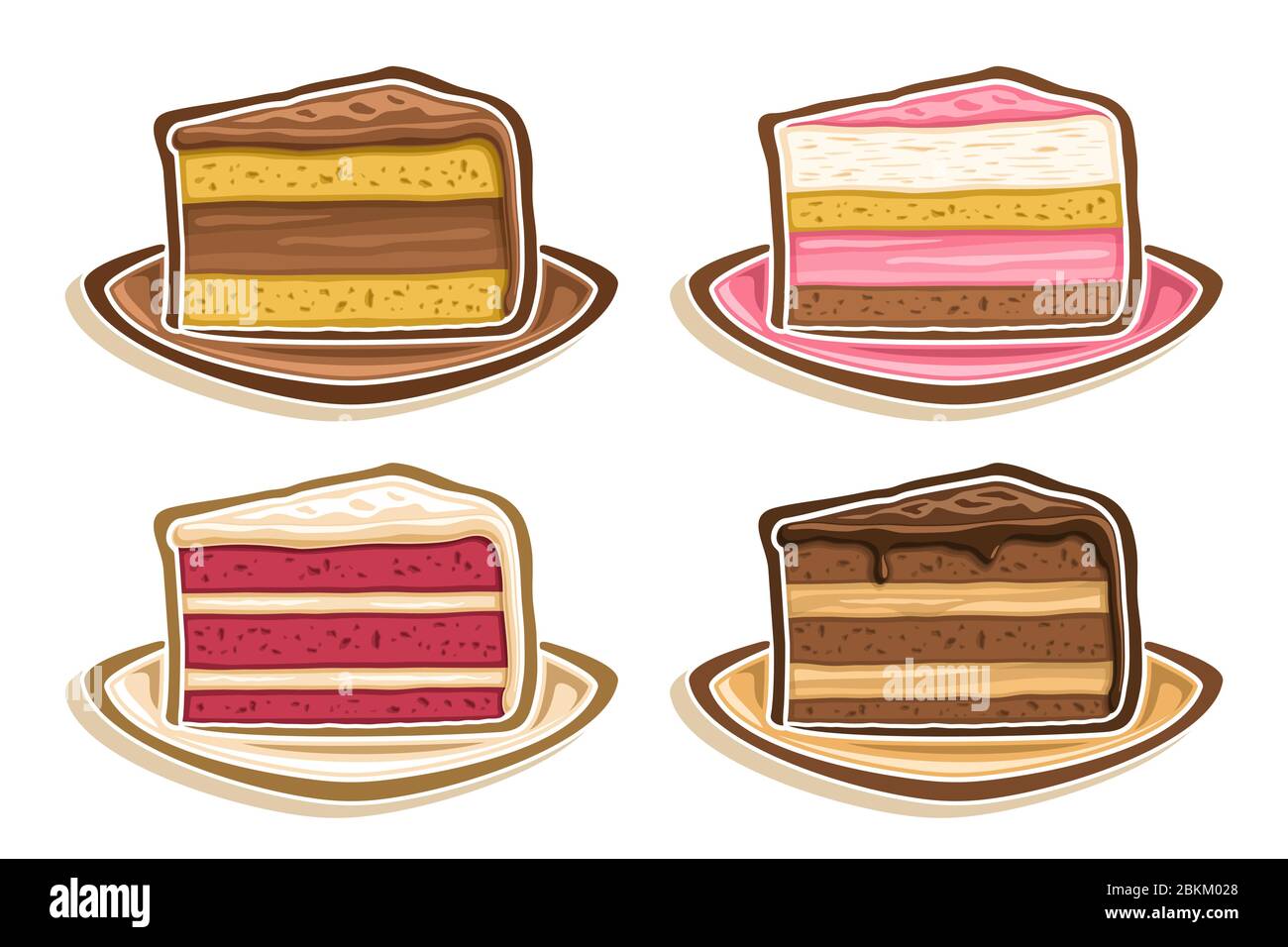 Layered gateau Stock Vector Images - Alamy